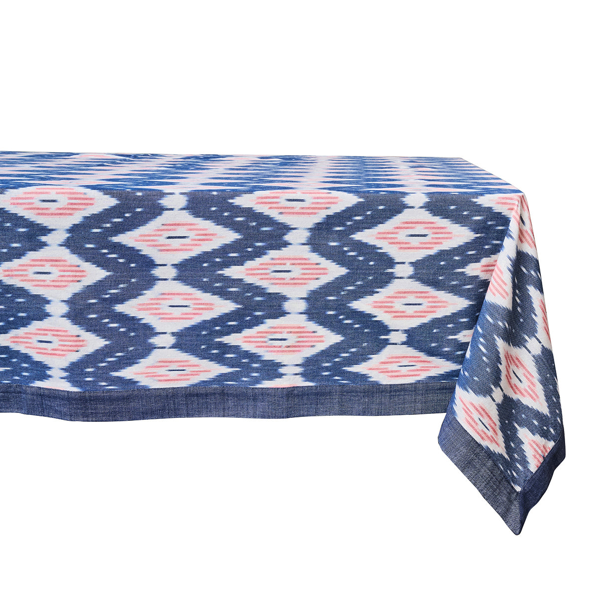 Ikat 60" x 120" Tablecloth - Blue/Pink – Juliska
